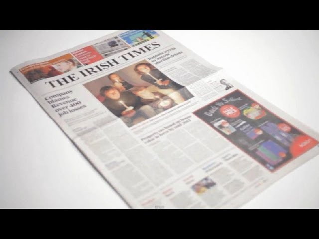 The Irish Times – print redesign launch | Dublin TV